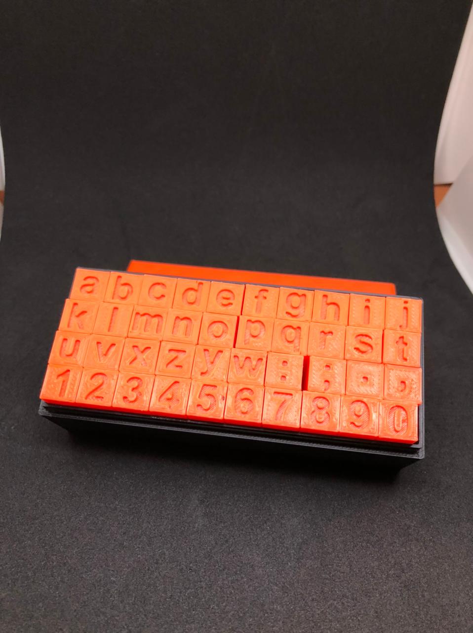 STL file 3D PRINTED LETTER INK STAMPS 🔢 ・3D printer model to download・Cults