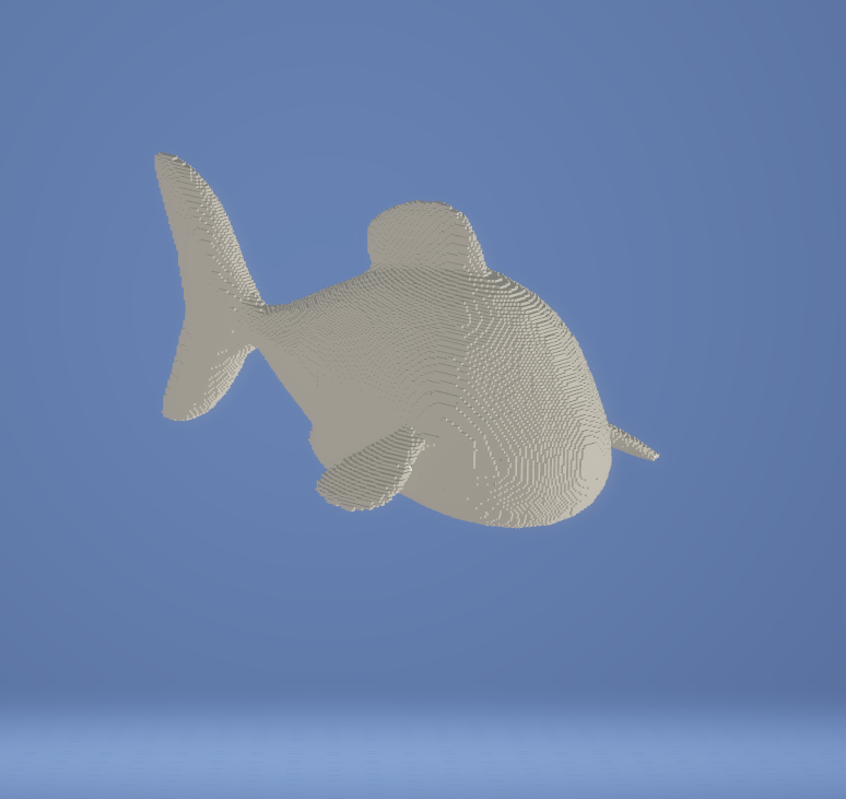 STL file statue fish block 🐠 ・Model to download and 3D print・Cults