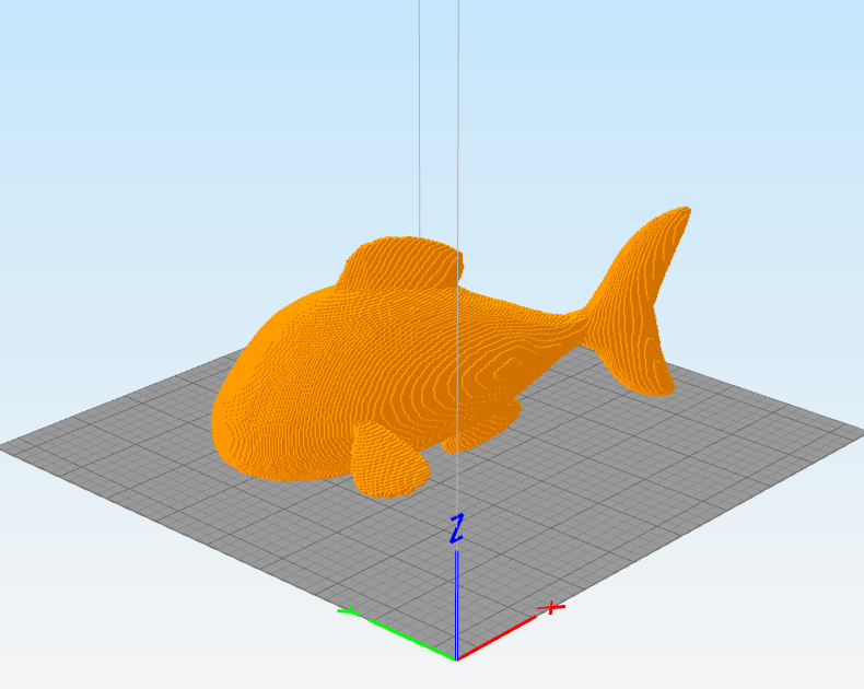STL file statue fish block 🐠 ・Model to download and 3D print・Cults