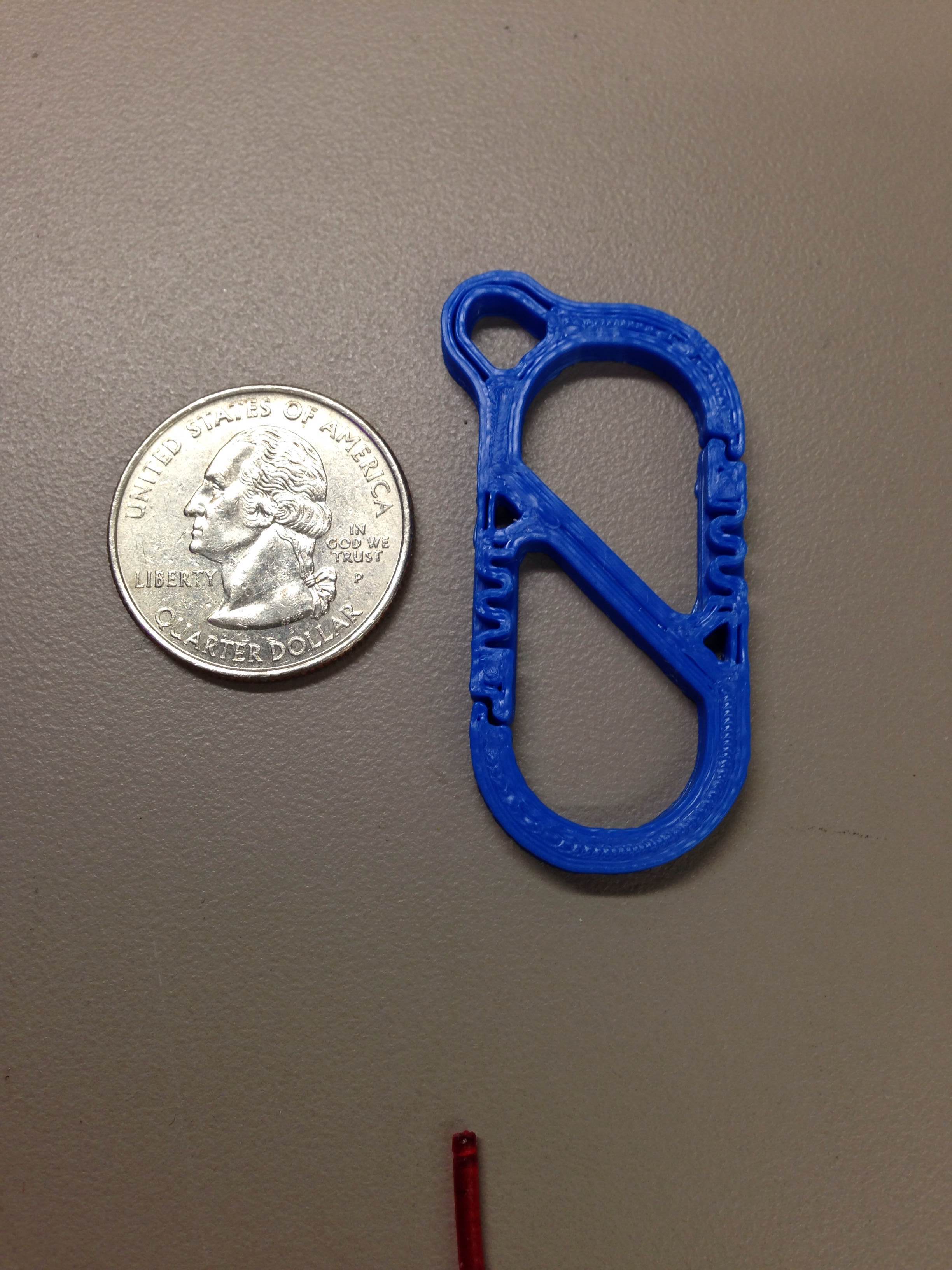 💪 Mini S-Carabiner, Strong Clip・Free STL File for ・Cults