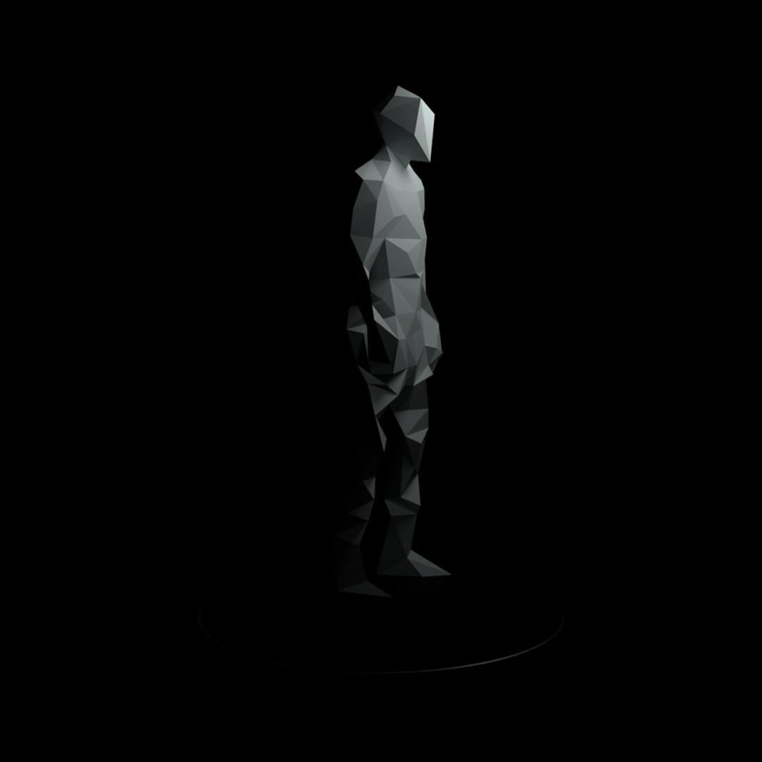 ♂️ Low Poly | Human・Free OBJ File for ・Cults