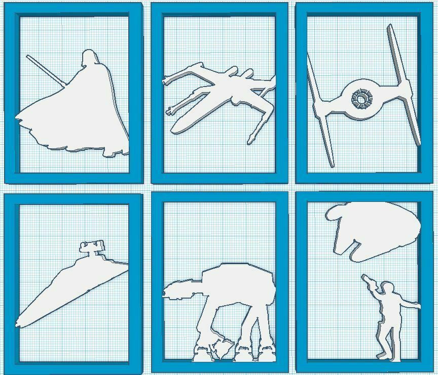 🏮 Holiday Lantern - Star Wars Panels・Free 3D File for ・Cults