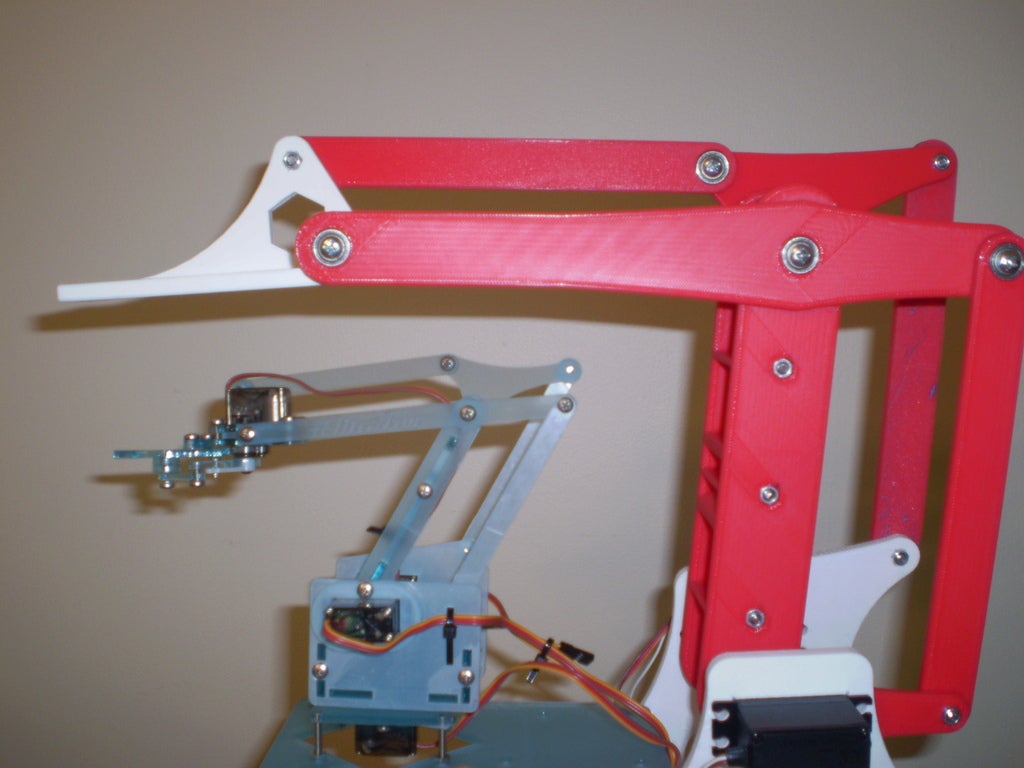 Free STL file Remix "meArm" Bigger, Stronger, Longer 💪 ・3D printing design to download・Cults