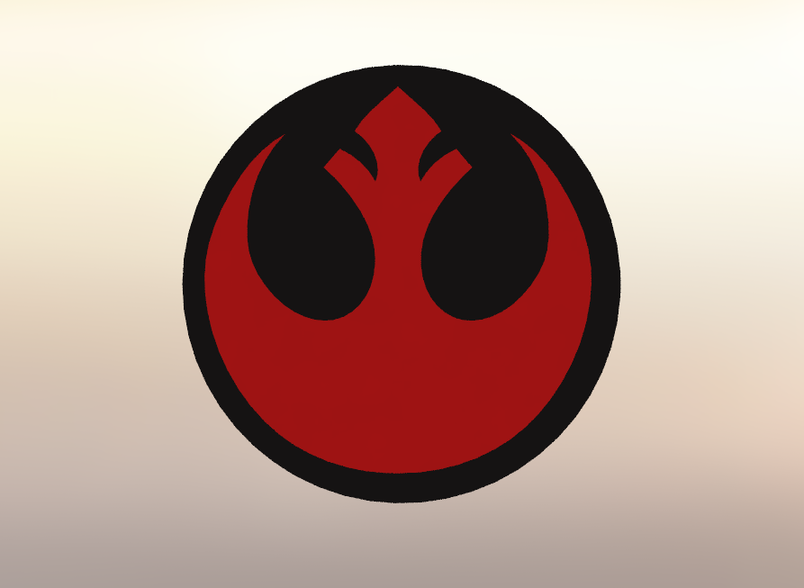 Free STL file Rebel (Star Wars) Coaster ⭐ ・3D printer model to download ...