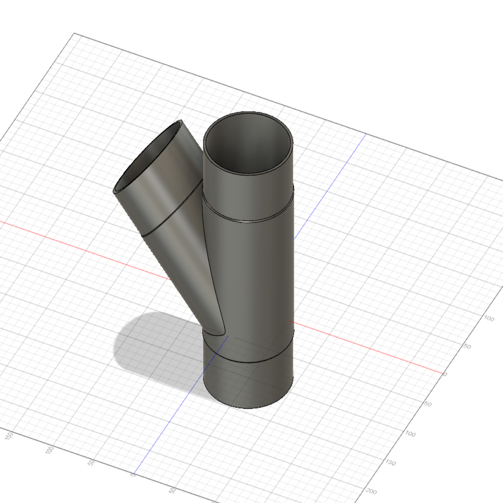 🌬️ 4" Y Fitting Dust Hose Connector・Free STL File for ・Cults