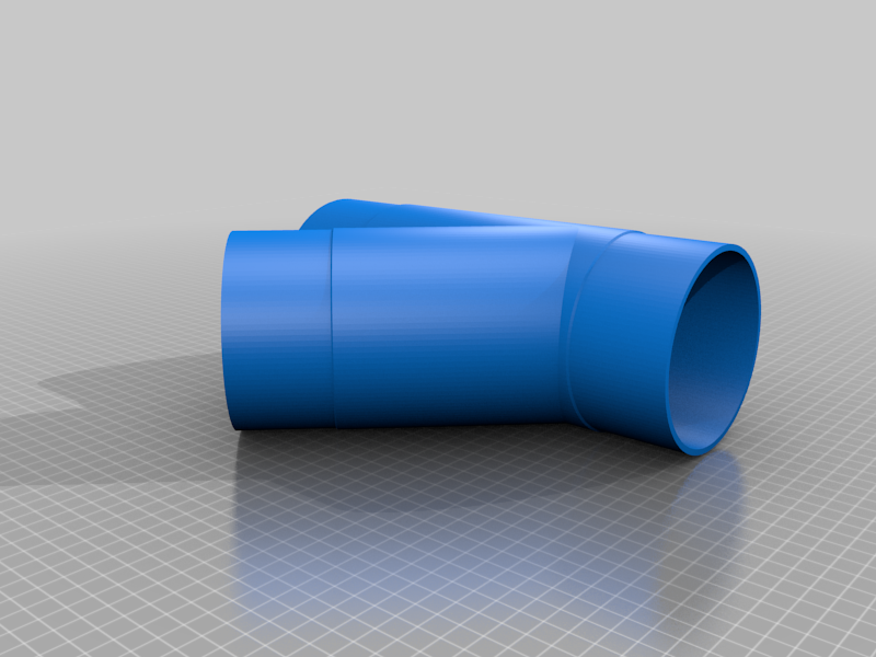 🌬️ 4" Y Fitting Dust Hose Connector・Free STL File for ・Cults