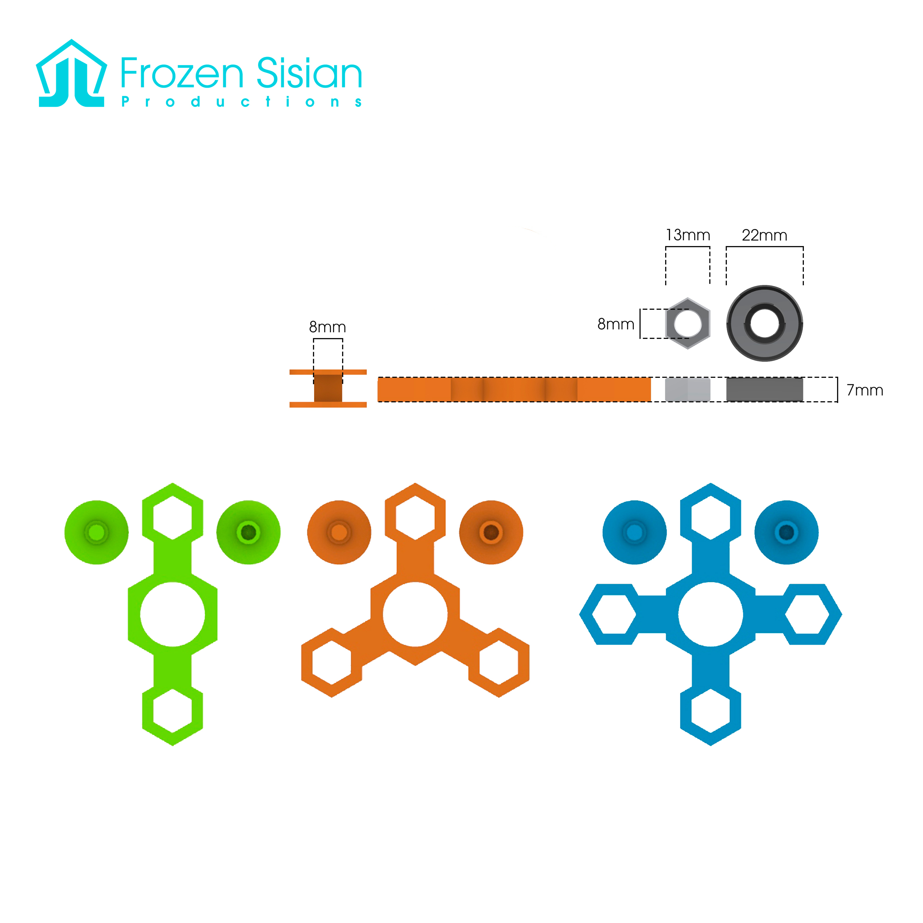 Free STL file Spinners with nuts 🔩 ・3D print design to download・Cults