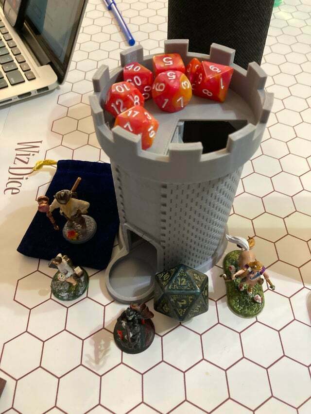 🎲 DnD Dice Tower・Free STL File for ・Cults