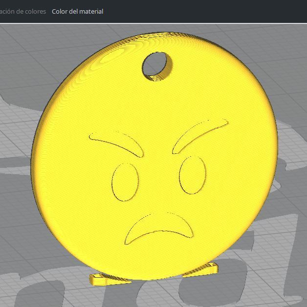Free STL file angry emoticon keychain 😡・Model to download and 3D print ...