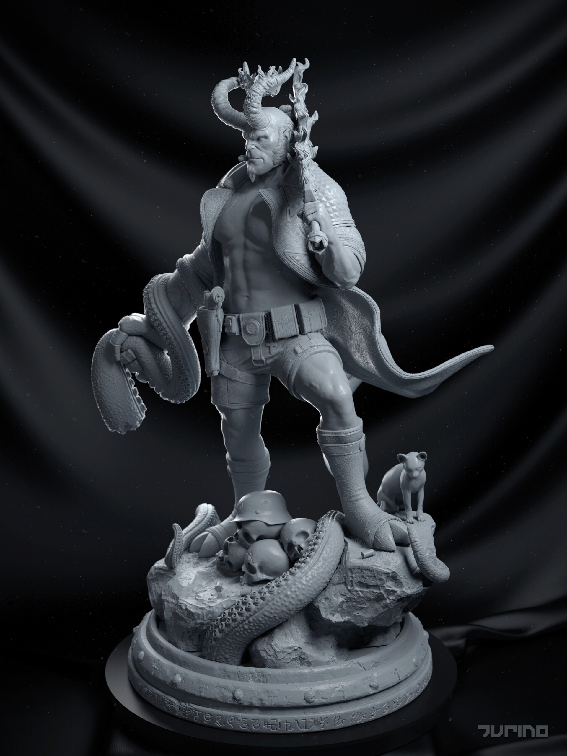 👫 Hellboy 3d Model BPRD Comics・ 3D File for ・Cults