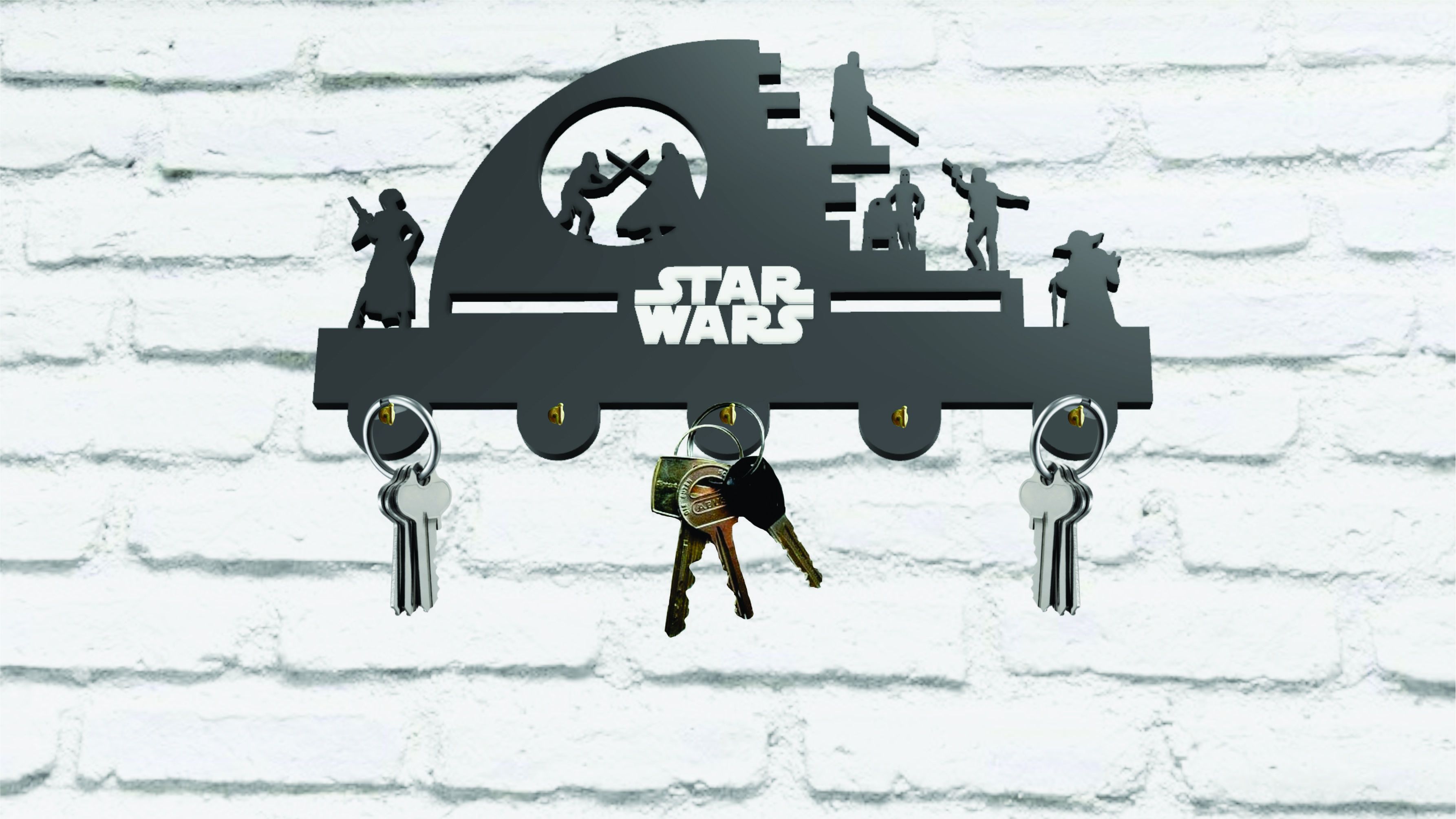 Archivo STL Key Holder Star wars 🔑・Modelo para descargar y imprimir en ...