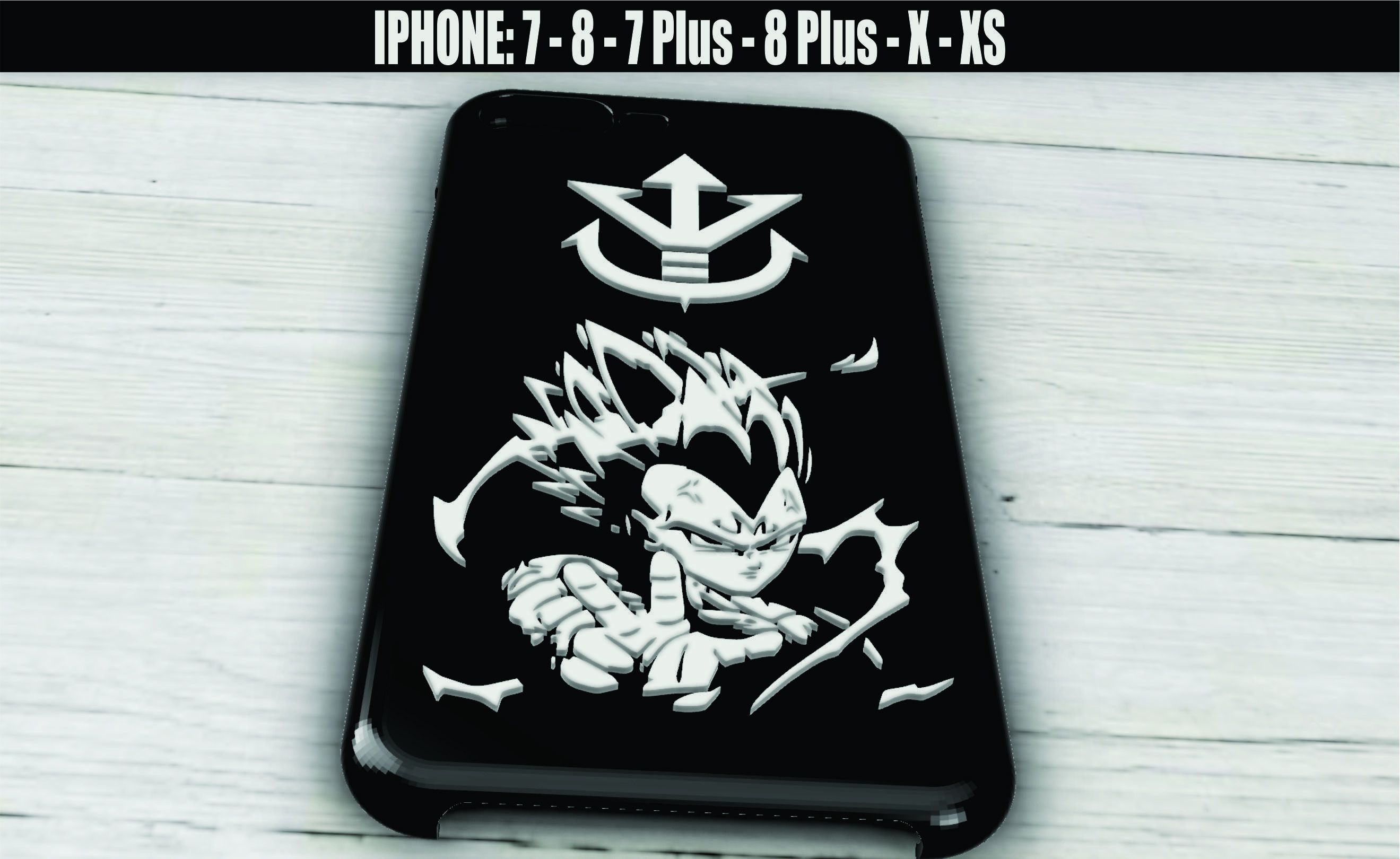3D file Vegeta - Case Iphone X/XS - 7/8 - 7 Plus/8 Plus 📱 ・Model to ...