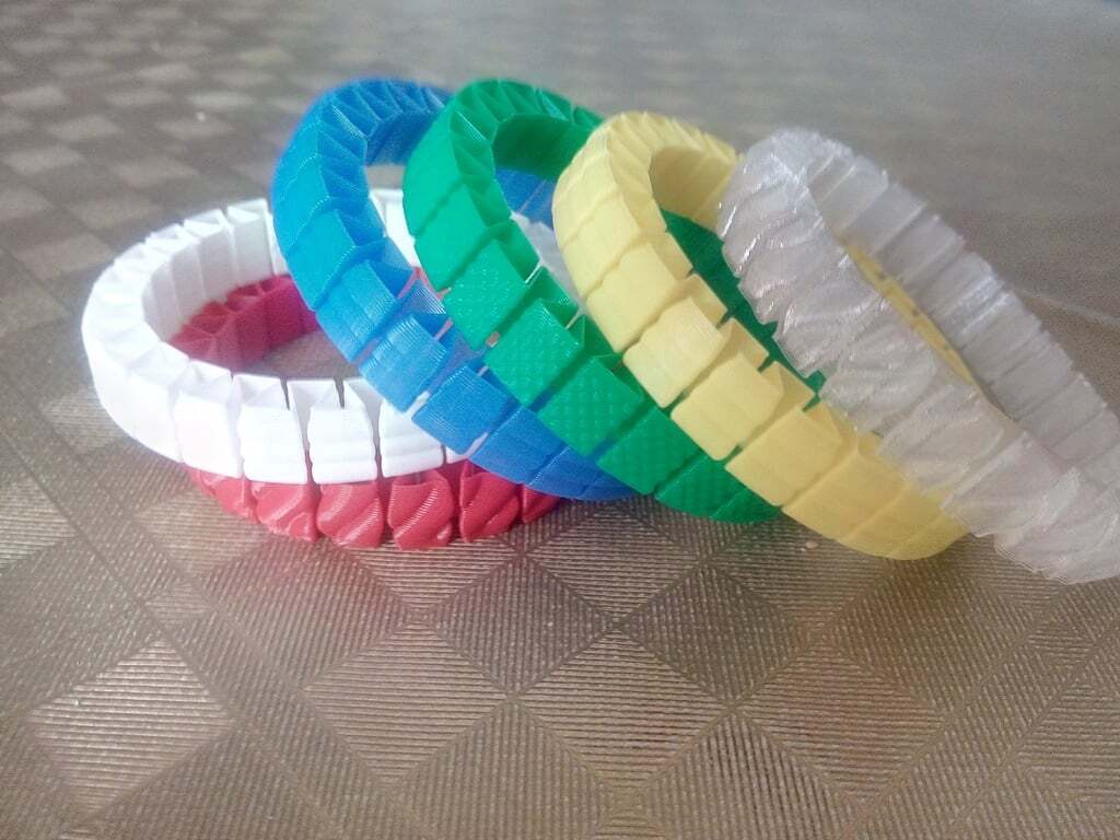 3D printed More Customizable Stretchlet Bracelet・Cults