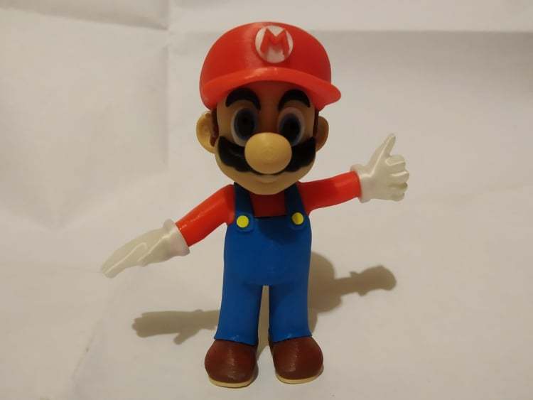 3D printing Mario from Mario games - Multi-color • made with ENDER 3 ...