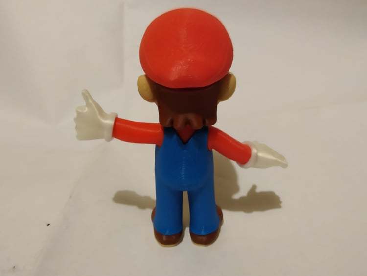 3D printing Mario from Mario games - Multi-color • made with ENDER 3 ...