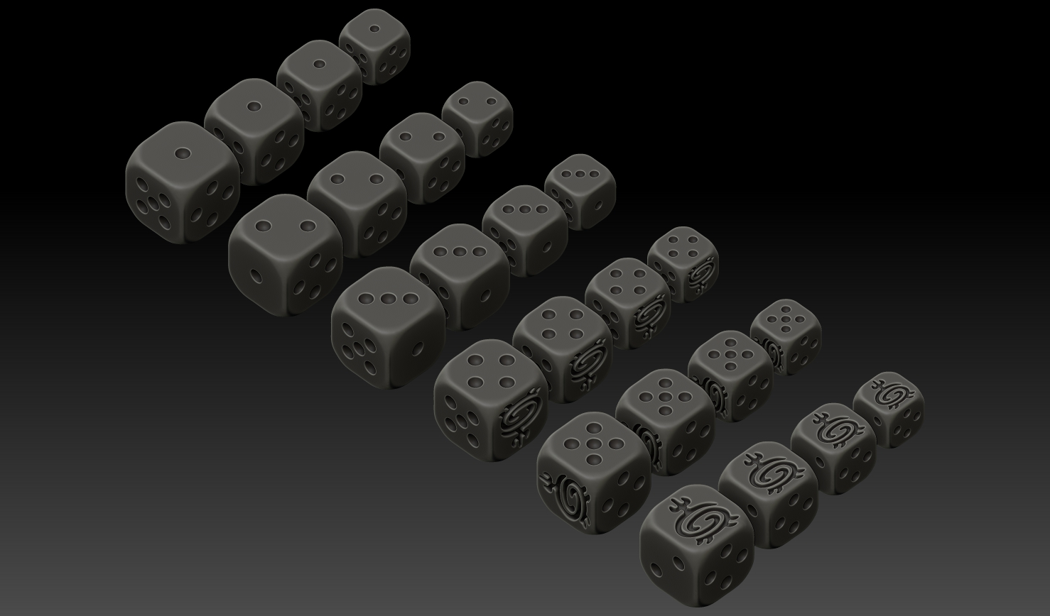 3D file Deepkin Dice Set. 🎲 ・3D print object to download・Cults