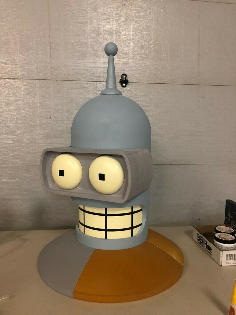 Бесплатный 3D файл Bender Helmet 🤖・Модель 3D-принтера для скачивания・Cults