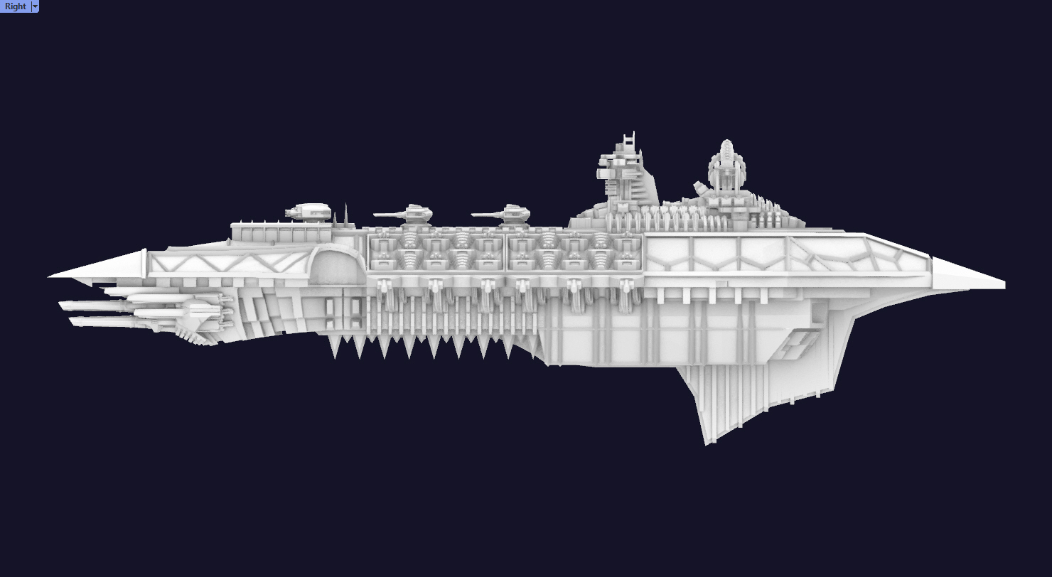 🎲 BFG Chaos Heavy Cruisers・ STL File for 3D printing・Cults