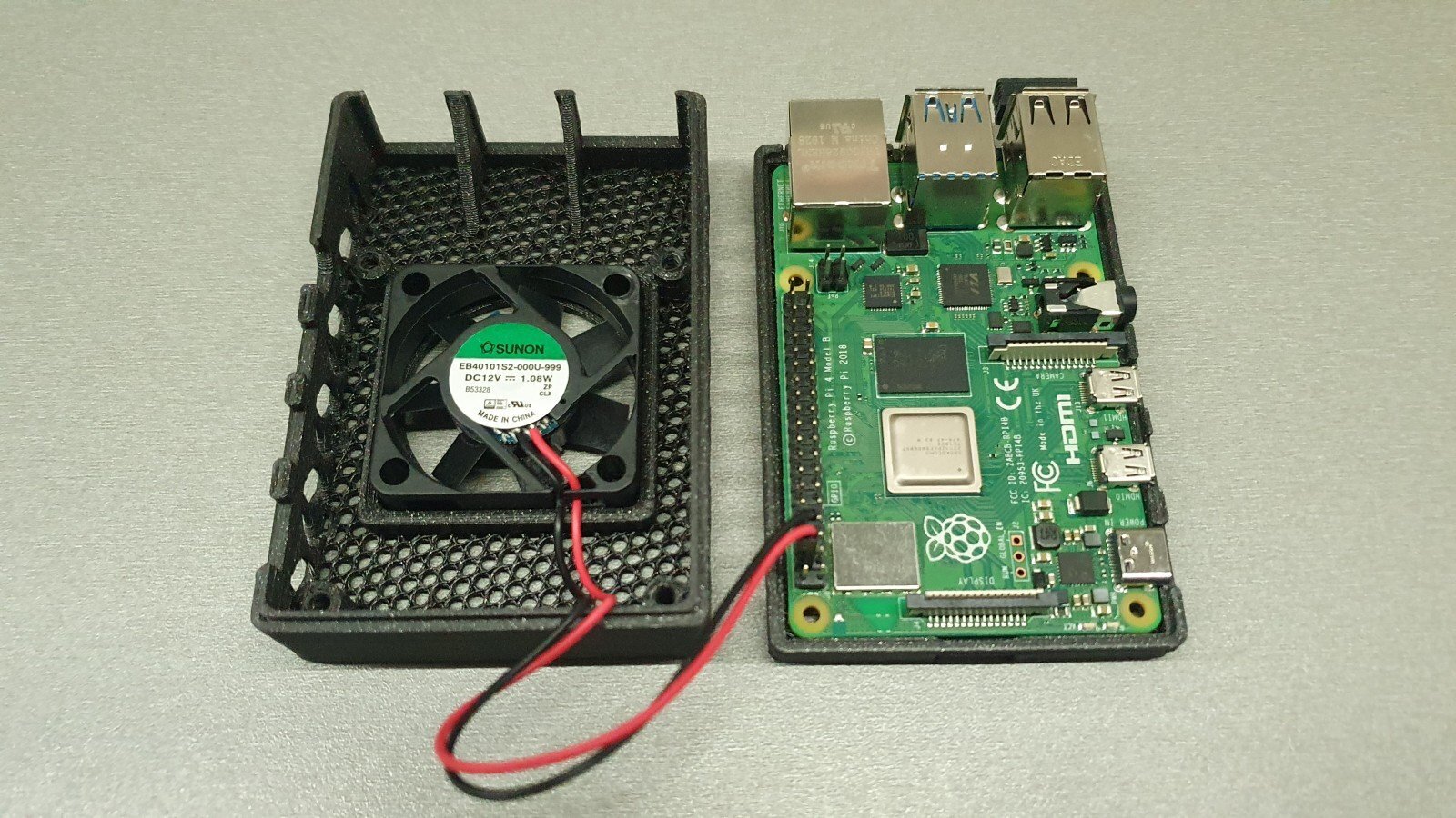 3D printable Raspberry Pi 4 case (40mm fan)・Cults