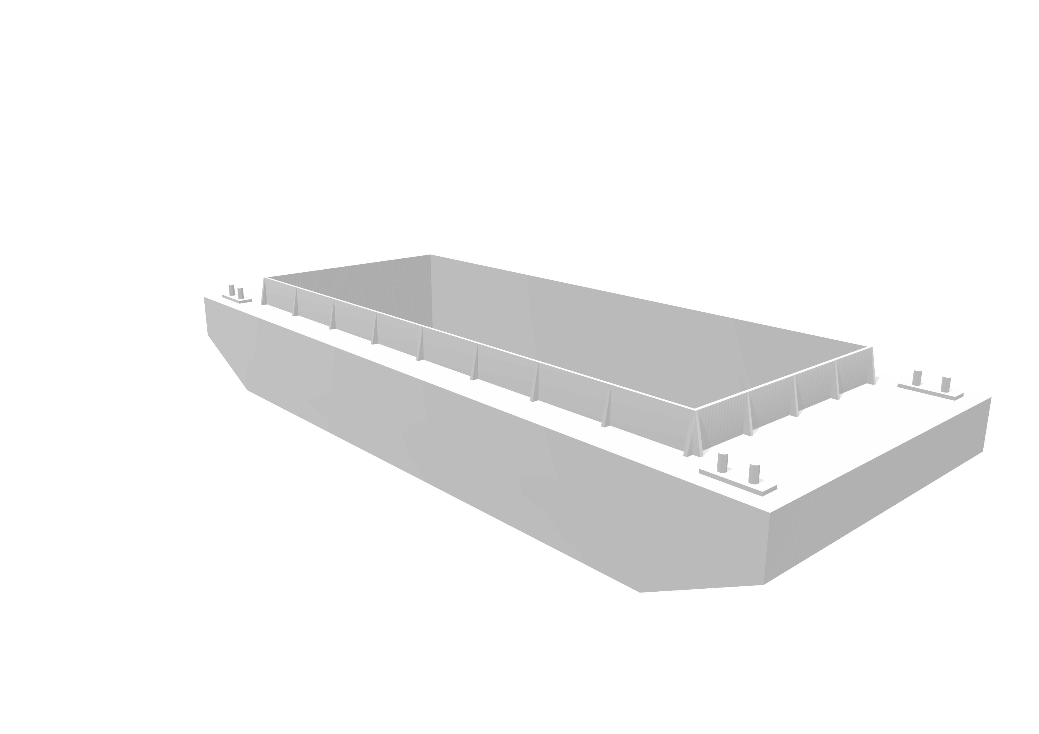 🛥️ RC Tugboat Barge・ STL File for ・Cults
