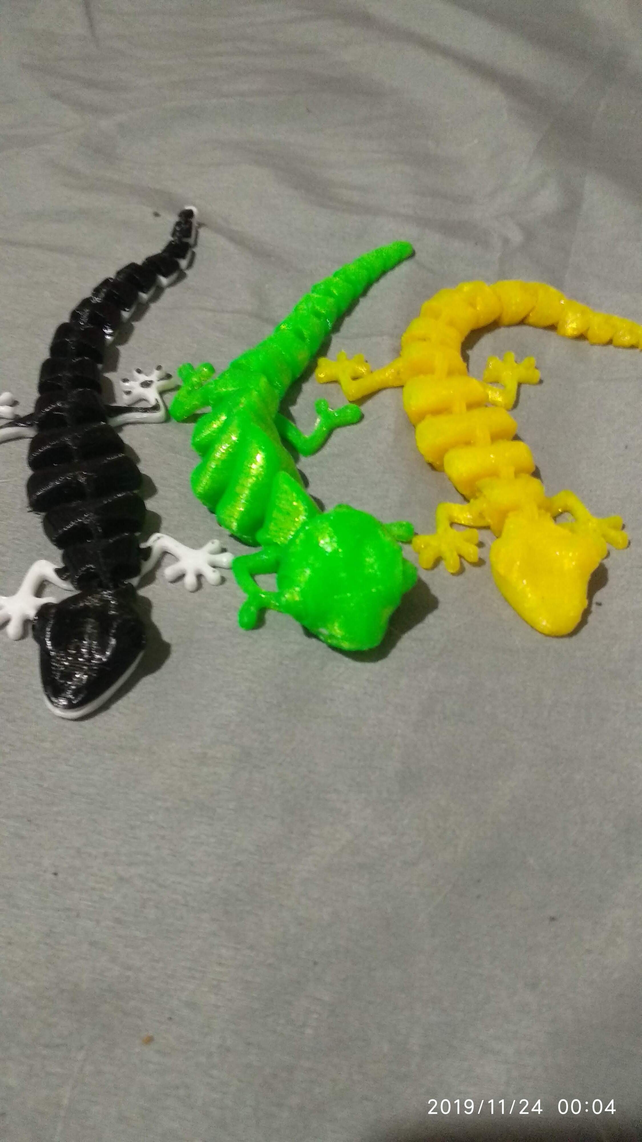 3D printing Articulated Lizard v2・Cults