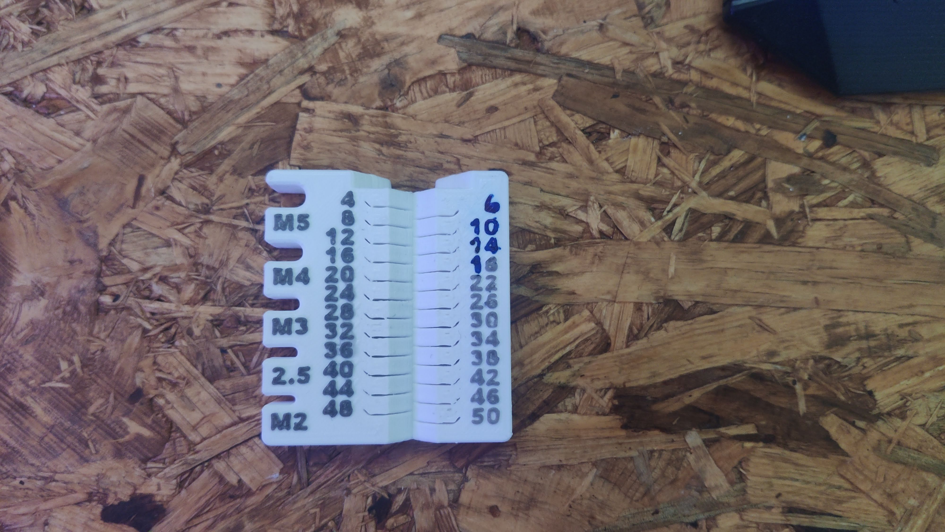 3D printing Metric screw measuring device - M2/2.5/3/4/5 4-50mm・Cults