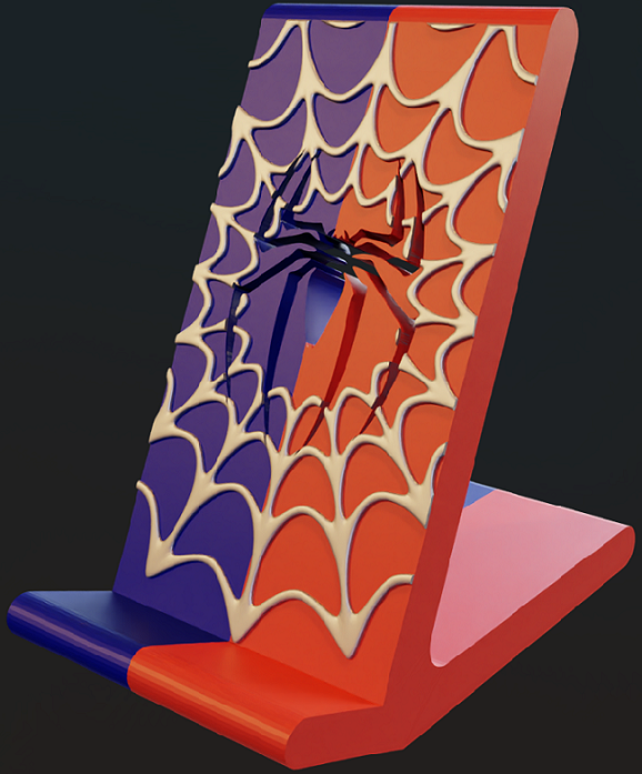 🦸‍♂️ Spiderman Phone Stand (Phone Holder)・Free STL File for ・Cults