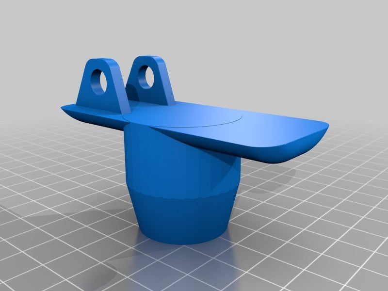 🛶 Sit-On Kayak Transducer Scupper Mount・Free STL File for ・Cults