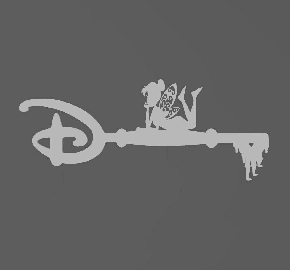 Archivo STL Clef Clochette - Clef Clochette - key Tinkerbell - Disney 🔑 ...