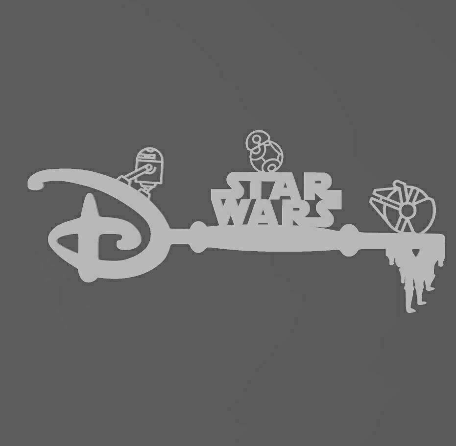 ⭐ Star Wars key - Star Wars key - Disney・ STL File for ・Cults