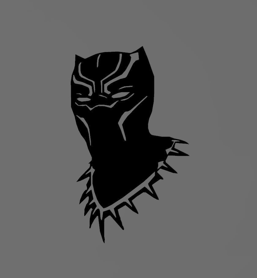 Fichier STL Black panther 2D 🏠 ・Modèle imprimable en 3D à télécharger・Cults
