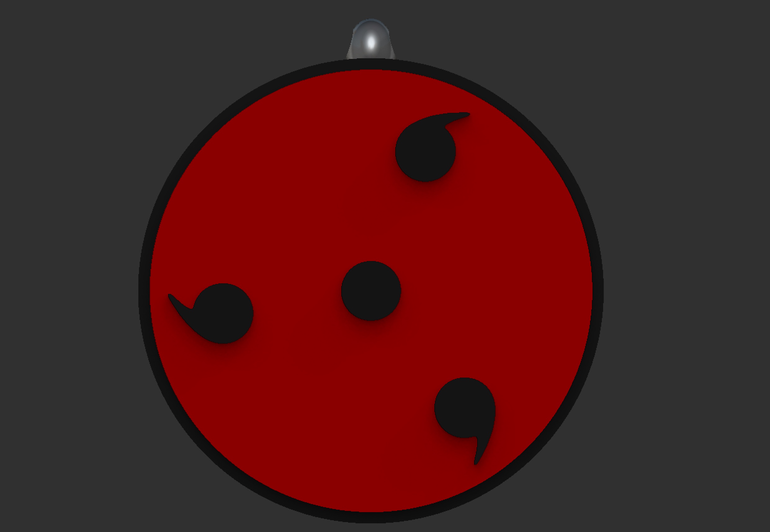 OBJ file Pack 3 Sharingan pendant 🔑 ・3D printable design to download・Cults