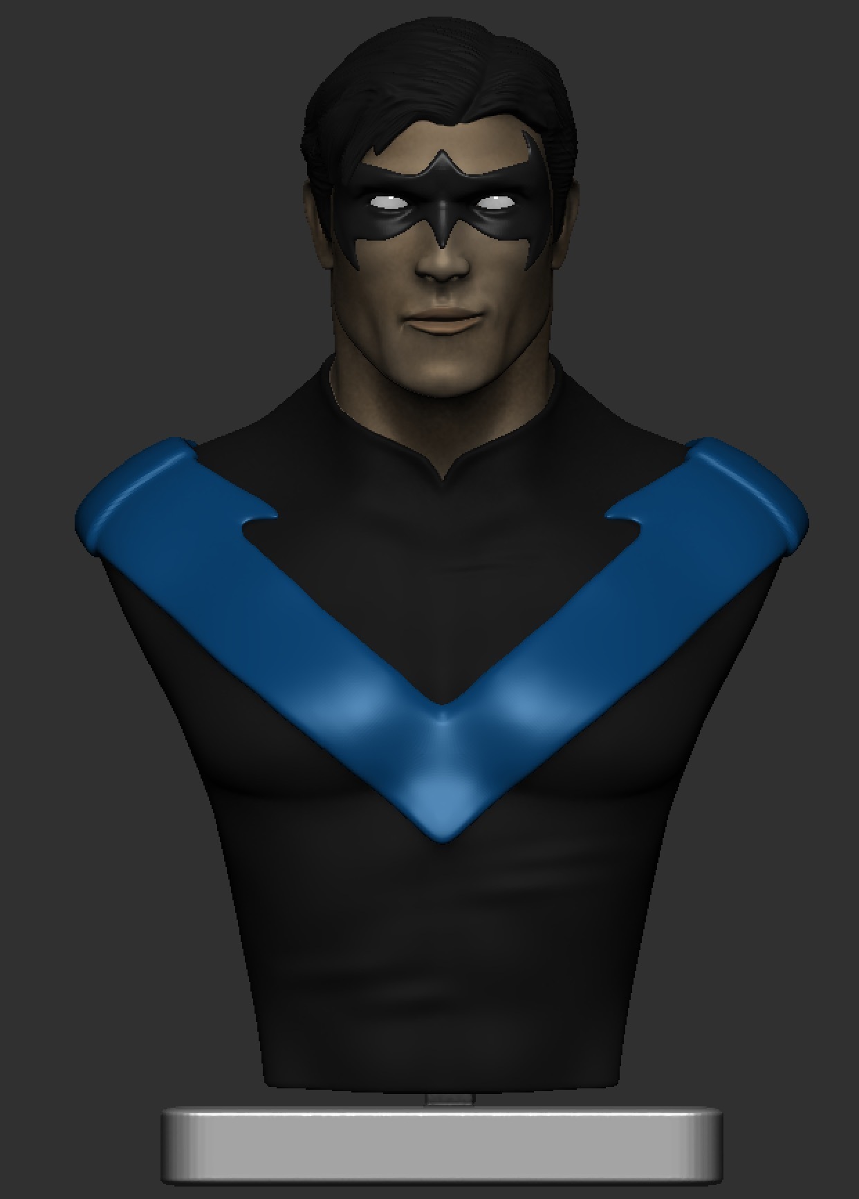 👤 Nightwing Bust・ OBJ File for ・Cults