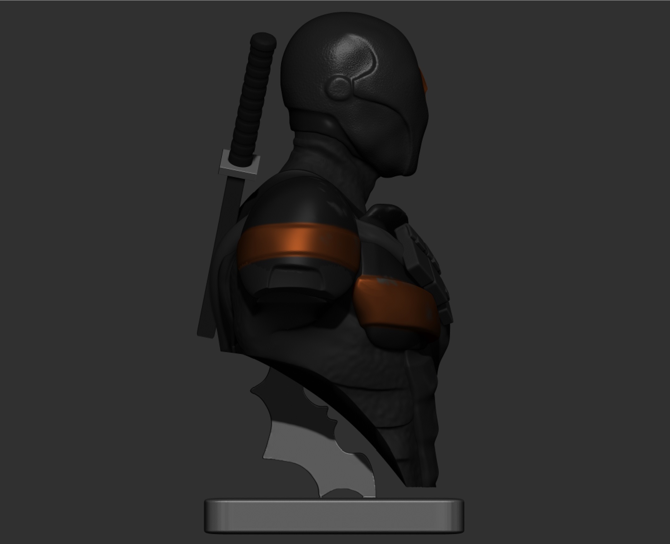 👤 Deathstroke Bust・ OBJ File for ・Cults