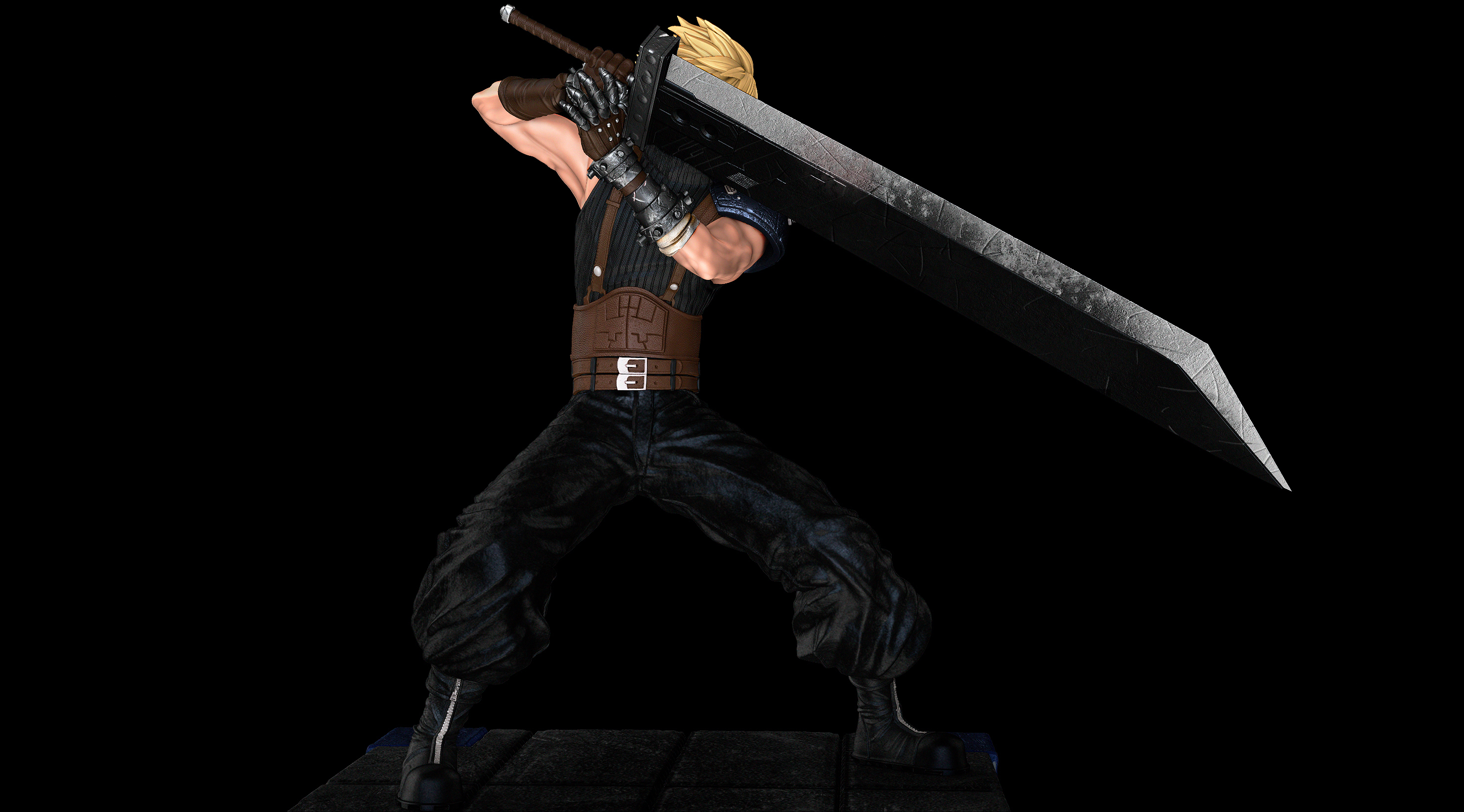 Archivo STL Cloud Strife Remake de Final Fantasy 7 ☁️ ・Objeto para ...