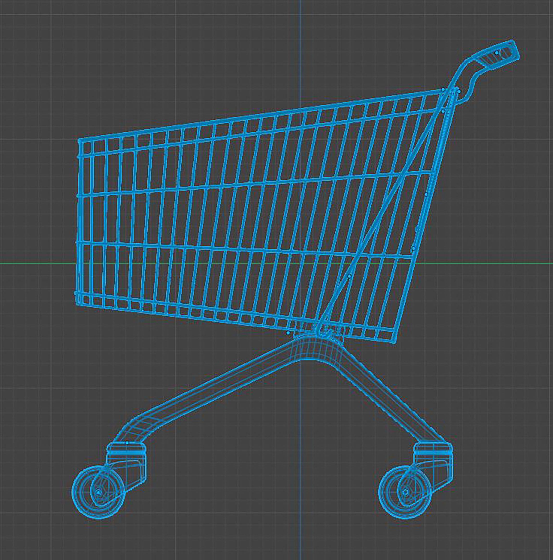 STL file Shopping cart 🛒 (OBJ)・3D printing design to download・Cults