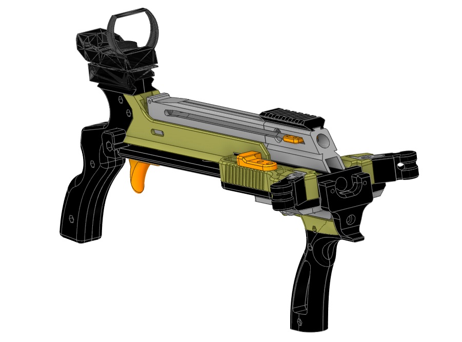 🔫 Instant Rufulini 2 - pump action self loading repeating slingshot・ 3D ...