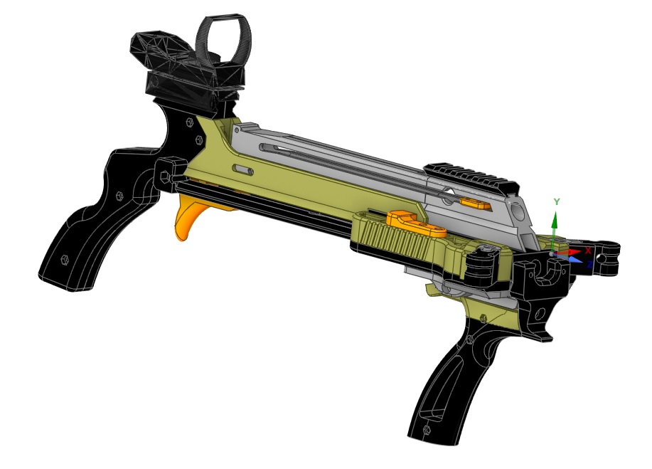 🔫 Instant Rufulini 2 - pump action self loading repeating slingshot・ 3D ...