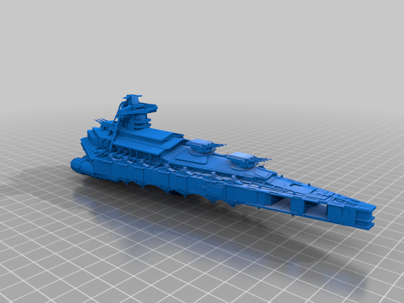 ⭐ Star Battleship BB56・Free 3D File for ・Cults