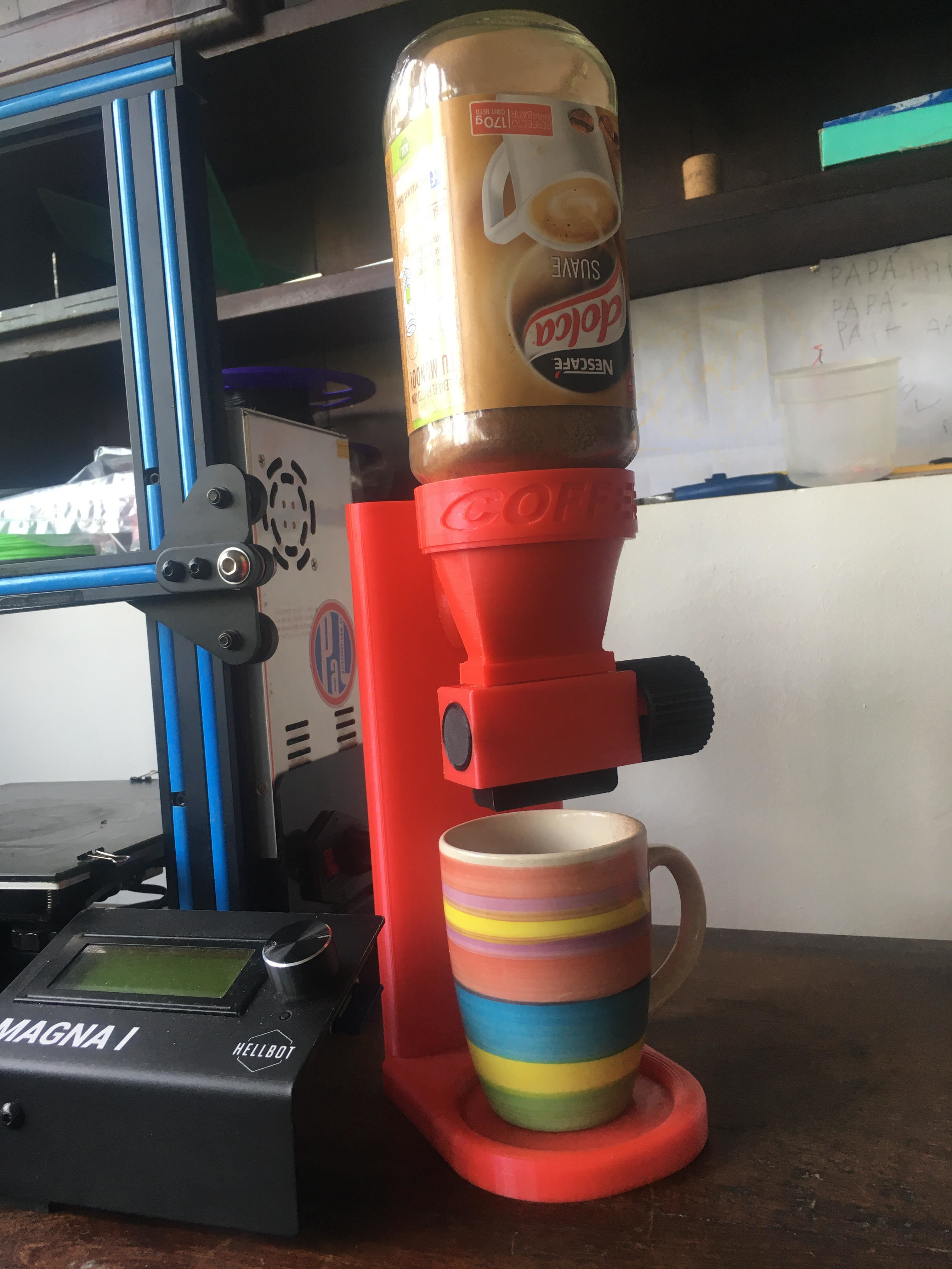 3D printed COFFEE DISPENSER • made with MAGNA1 HELLBOT・Cults