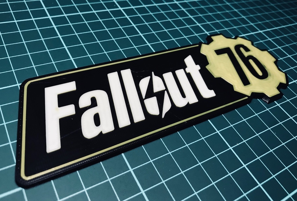 Free 3D file Fallout 76 Logo 🚩 ・Design to download and 3D print・Cults