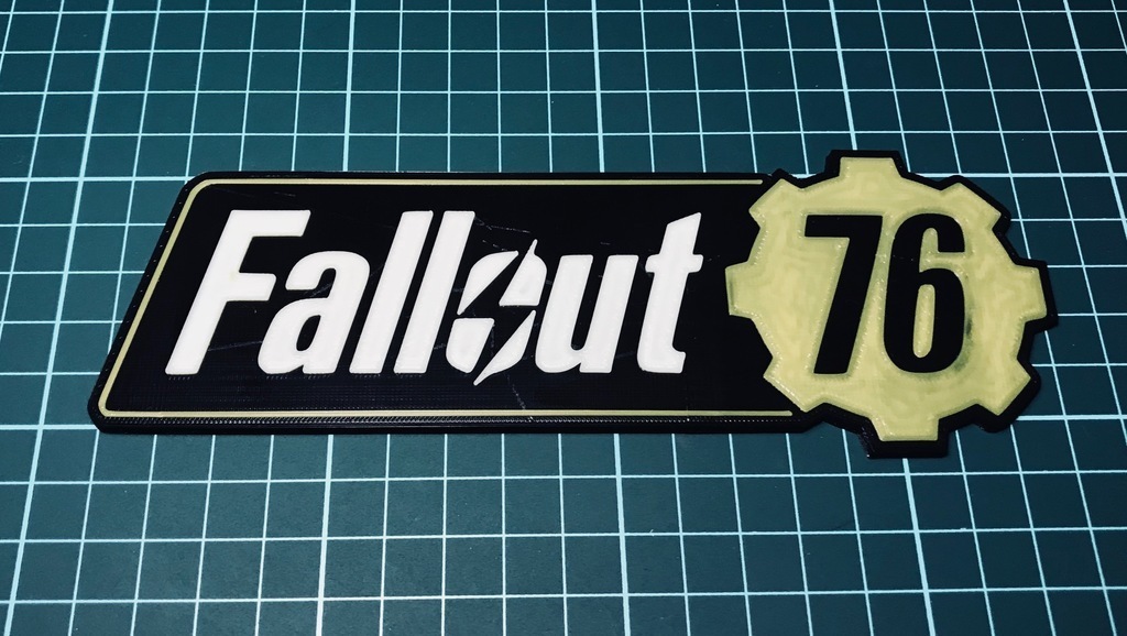 Archivo 3D gratis Logotipo de Fallout 76 👾 ・Diseño de impresión 3D para ...