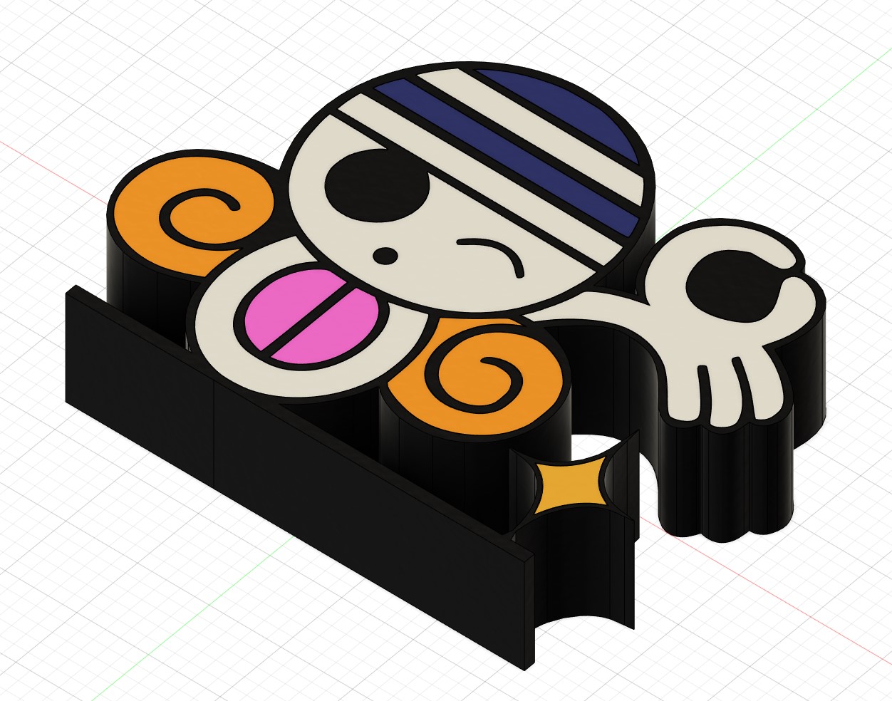 STL file One piece Nami skull 💀 ・3D printer design to download・Cults