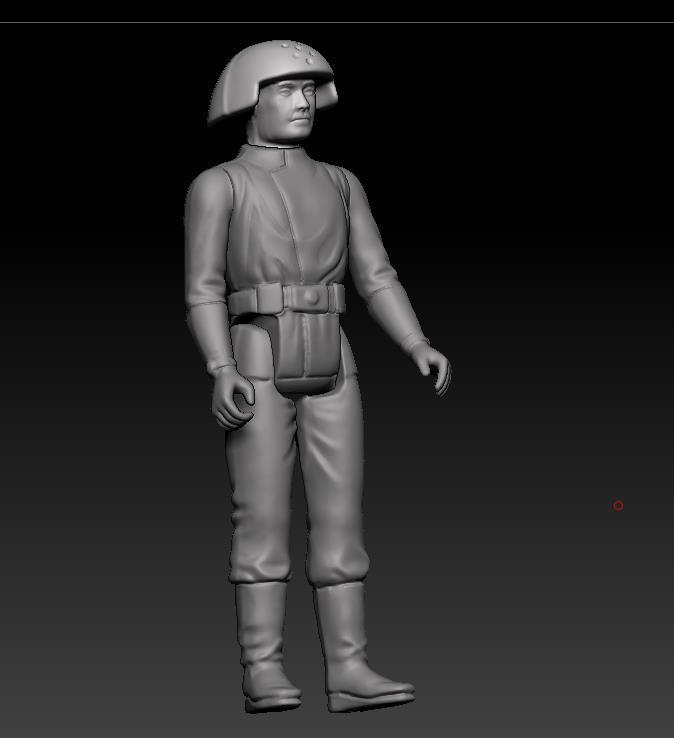 ⭐ STAR WARS .STL DEATH SQUAD COMMANDER .3D ACTION FIGURE .OBJ KENNER ...