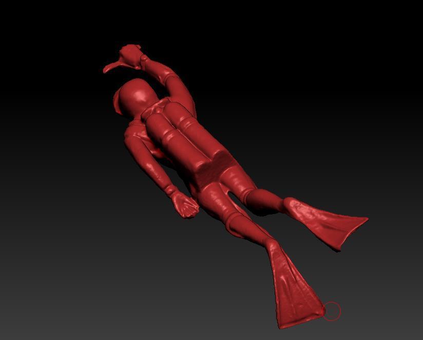 OBJ file Diver Vintage toy 🤿 ・3D print design to download・Cults