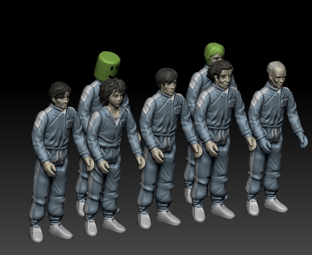 🦑 SQUID GAME .STL PLAYERS ACTION FIGURE .3D VINTAGE STYLE・ 3D File for ...