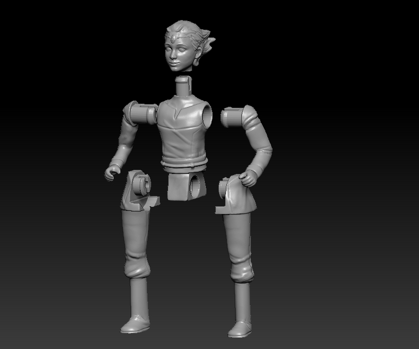 Fichier 3D STAR WARS .STL The Bad batch OBJ. Omega 3d KENNER STYLE ...