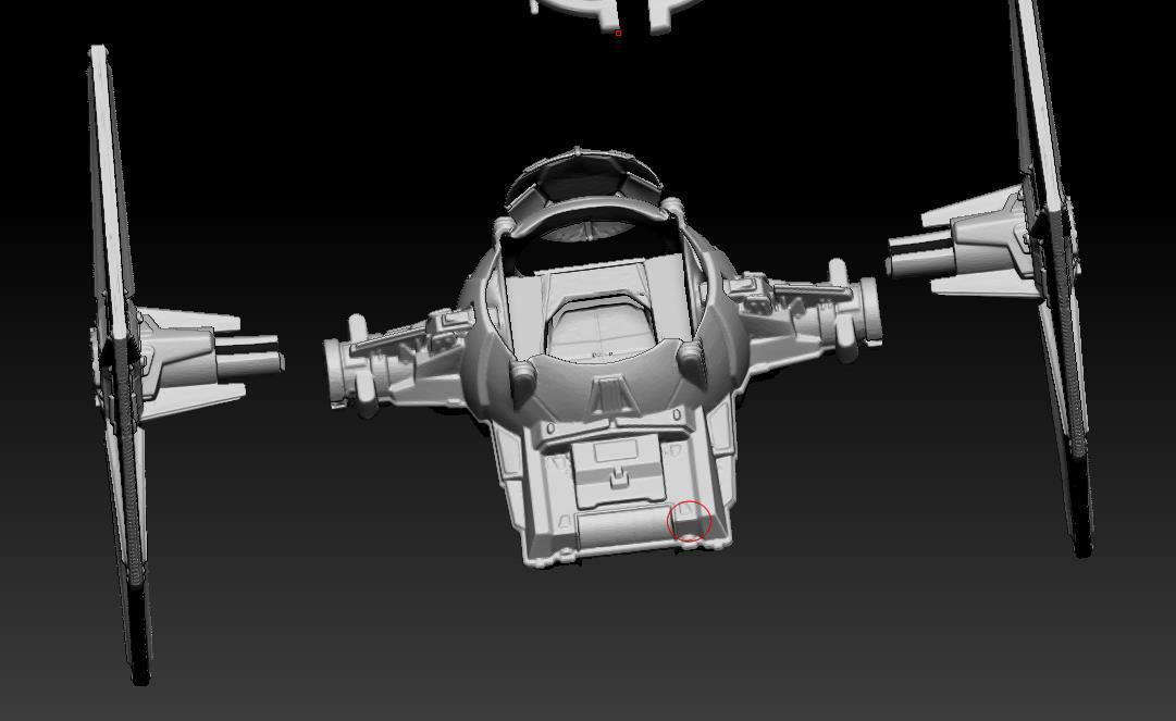 ⭐ Star Wars .stl Tie Fighter and Spare Parts .3D action figure .OBJ ...