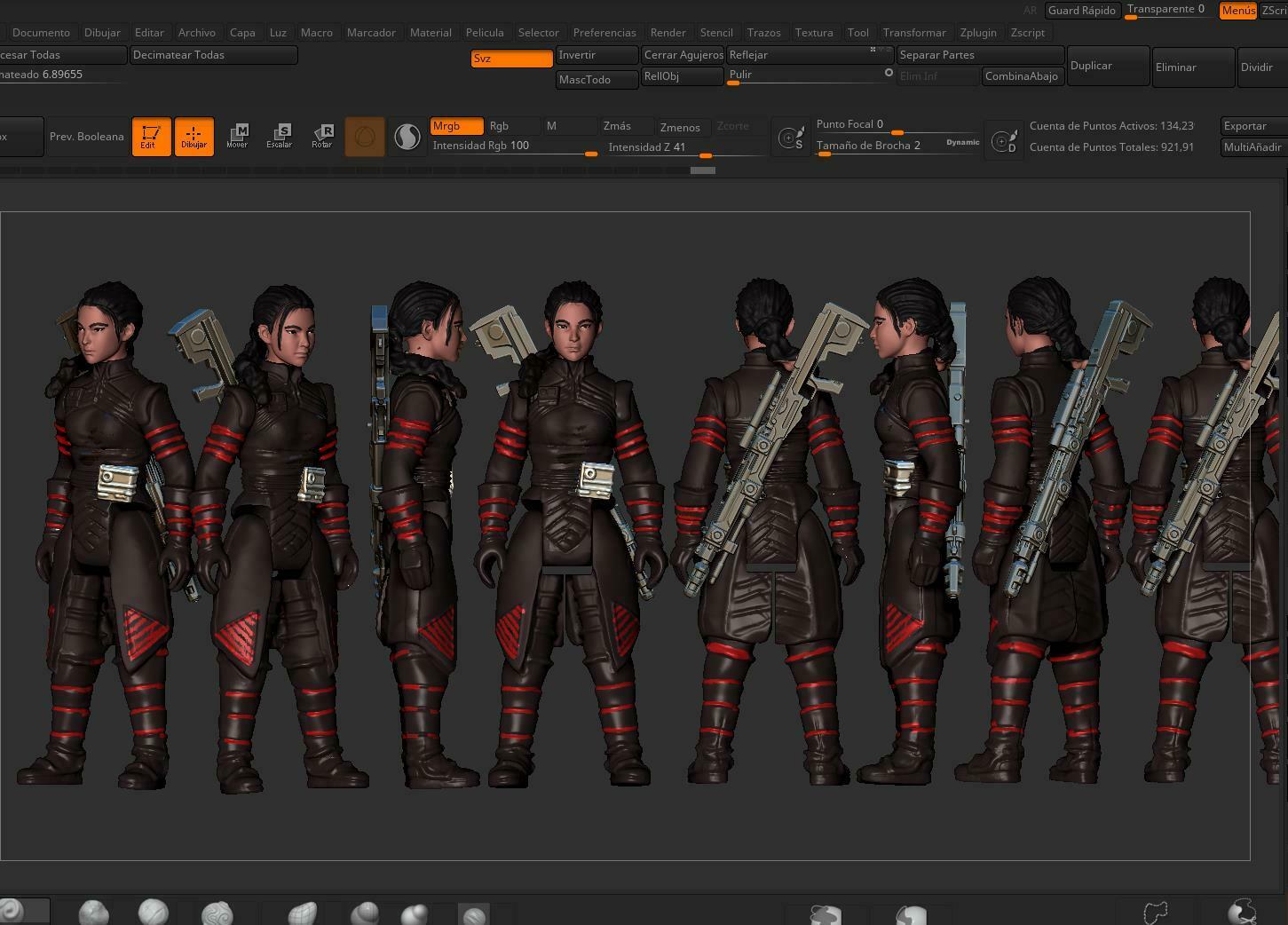 3D file STAR WARS .STL THE MANDALORIAN, Fennec Shand OBJ. KENNER STYLE ...