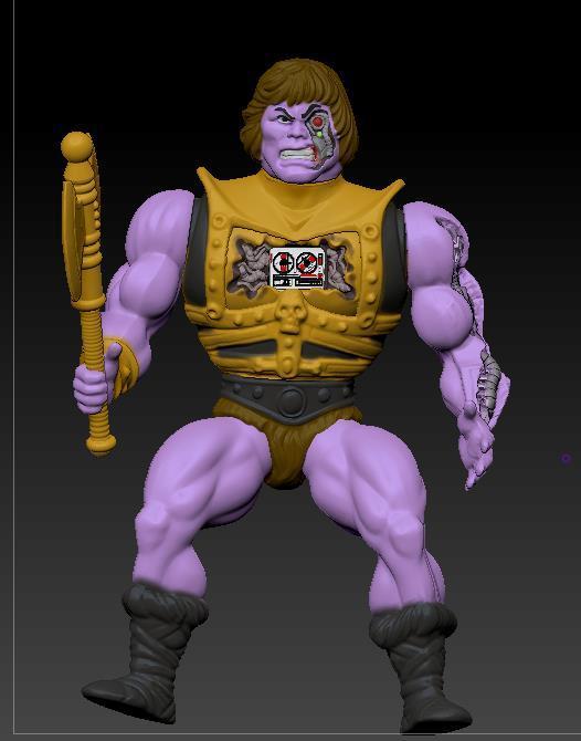 🗡️ Fake-Man Action Figure MOTU Style・ 3D File for ・Cults